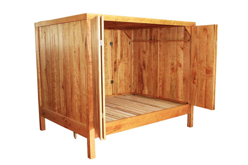 Enclosed Box Bed with Doors on Both Dides CcRnV90 - Solid Custom Heirlooms
